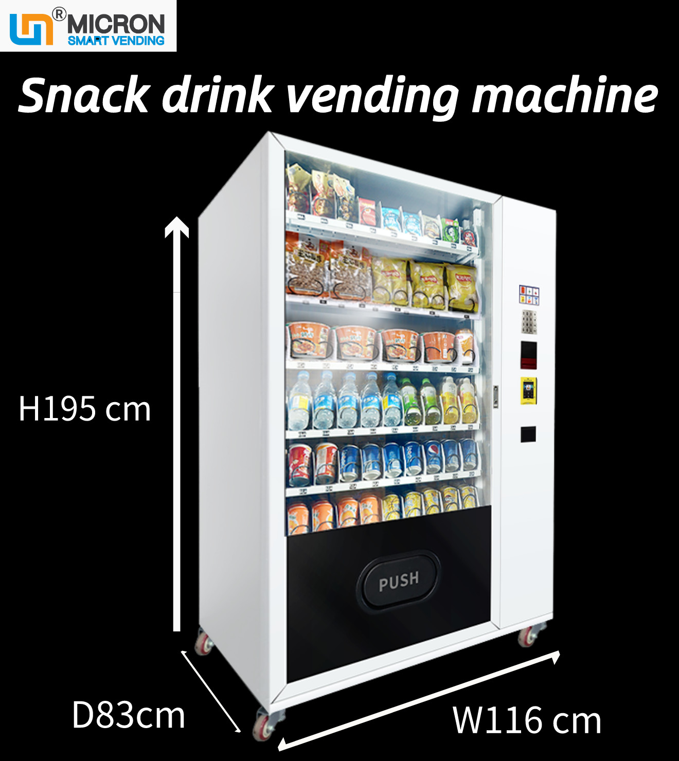 Micron Smart Cola Kaleng Minuman mesin penjual otomatis Minuman Snack ...